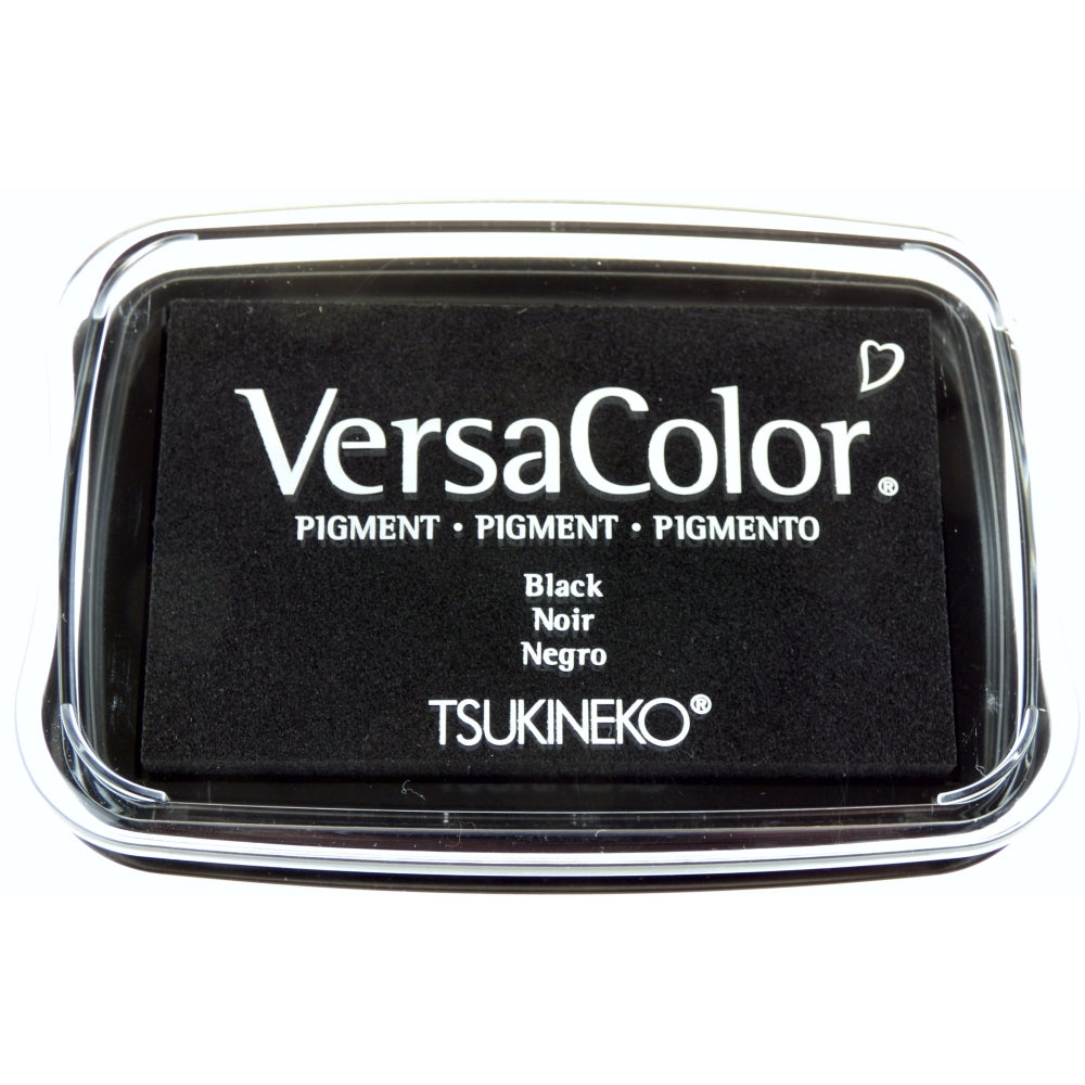 Tsukineko Versacolor Ink - Large Stamp Pad - Black | PaperStory - The ...