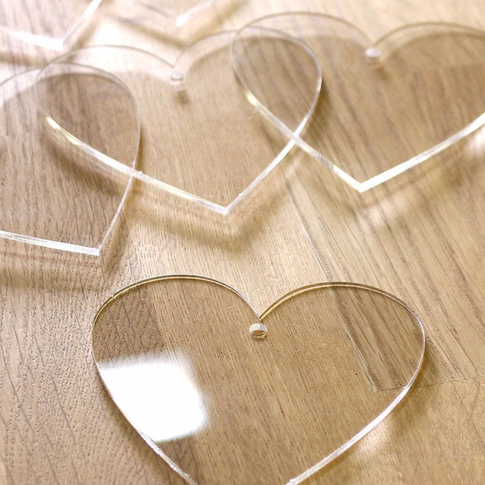 Heart shaped acrylic blank for crafting 10 cm | PaperStory - The Great ...