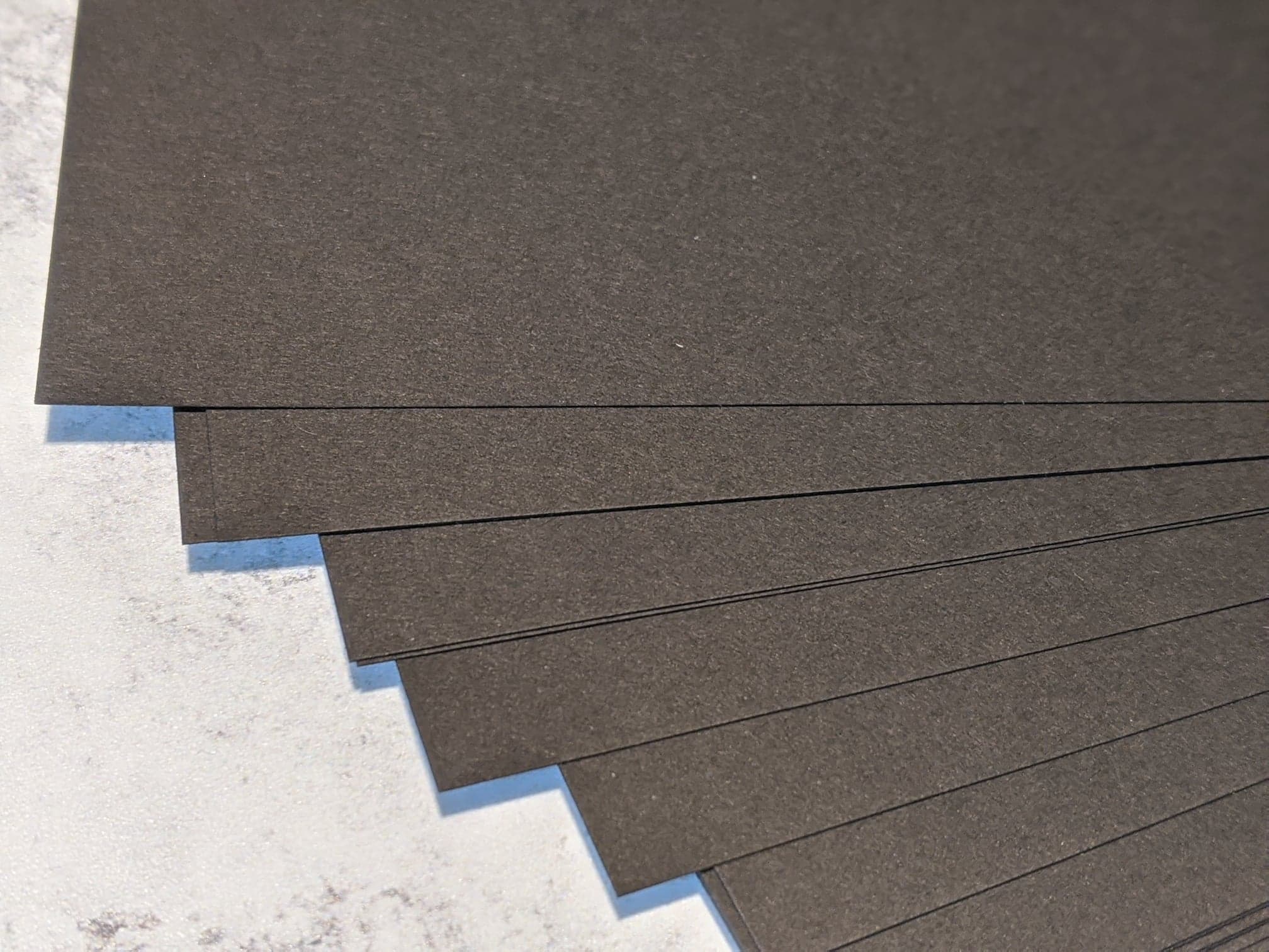 Black Sketch Paper Matt Black 125 gsm A4 x 10 sheets | PaperStory - The ...