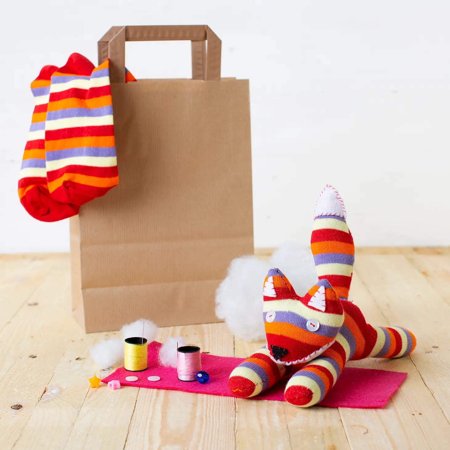Sock Creatures Sock Fox Craft Kit | PaperStory - The Great Little Art Shop