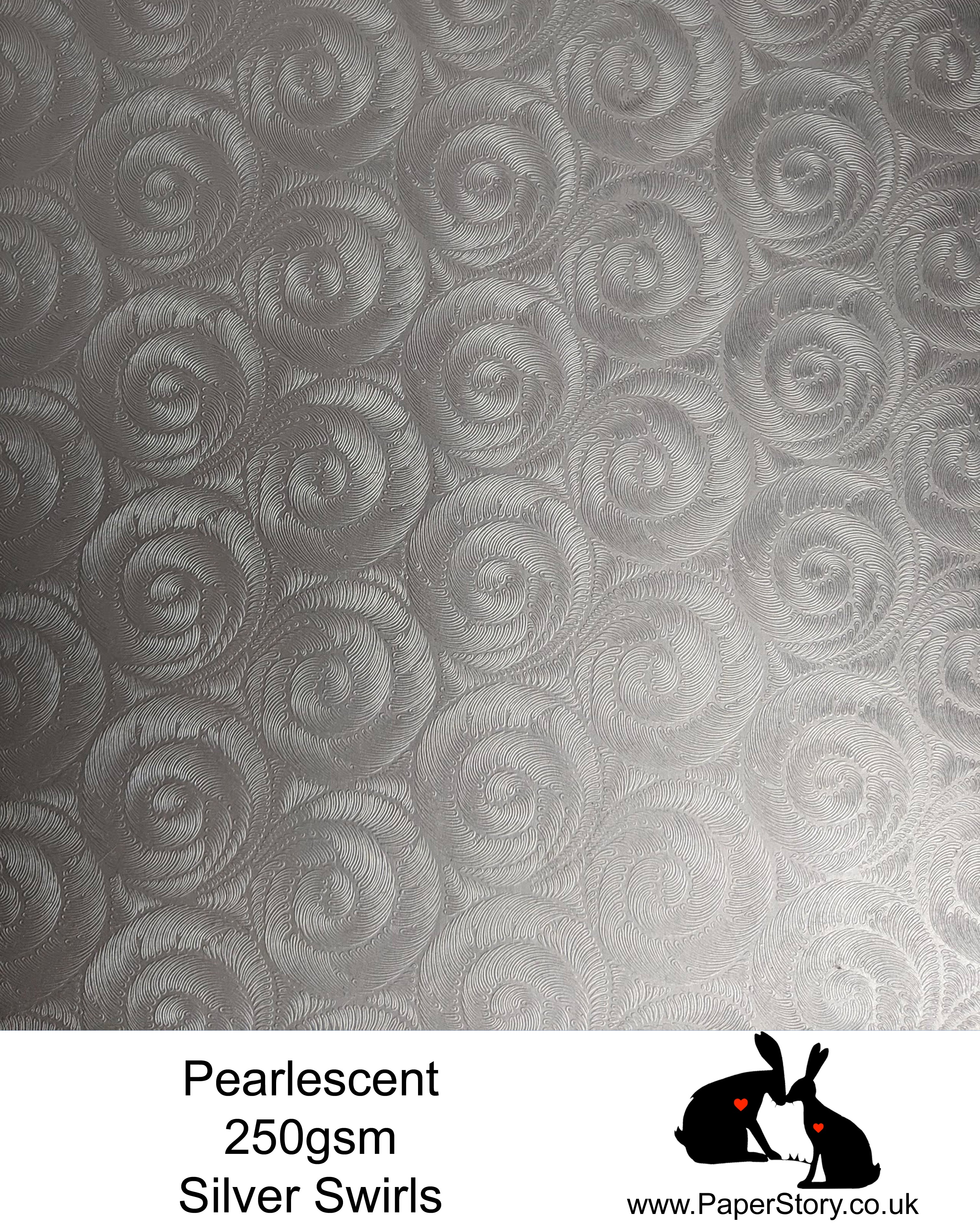 Metallic Swirls 250 gsm card A4 x 10 sheets | PaperStory - The Great ...